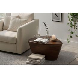 Sit Beistelltisch &raquo;Tel Aviv aus Mango massiv mit dreieckiger Tischplatte&laquo; 1 Stk. tlg. Geometrisches Design mit dreieckiger Massivholz-Tischplatte 