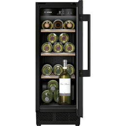 Bosch Weink&uuml;hlschrank &raquo;KUW20VHF0&laquo; f&uuml;r 21 Stk. Standardflaschen &aacute; 075l schwarz Einheitsgr&ouml;&szlig;e