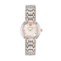 Versace Damen Quarzuhr &raquo;ANTLIA&laquo; Armbanduhr, Damenuhr, Swiss Made, Edelstahlarmband, analog rosa Einheitsgr&ouml;&szlig;e