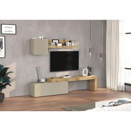 OTTO home TV-Wand &raquo;Chronos TV-Set, Wohnwand &ndash; Elemente frei platzierbar, Made in Italy&laquo; Set, 3-er set, 3 Stk. tlg. B/H/T: 240cmcm x 190cmcm x 40cmcm, 