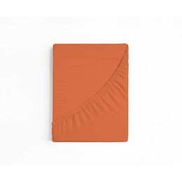 bellana Spannbettlaken &raquo;SleepStyle, aus 100% Baumwolle&laquo; formstabil und pflegeleicht, f&uuml;r Matratzen bis 20 cm H&ouml;he orange Jersey, Obermaterial: 100% 