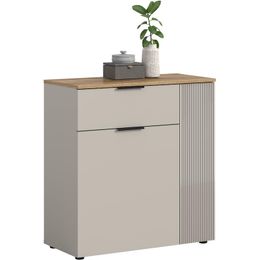 Home Affaire Kommode &raquo;EDIL, Breite 80 cm, 2 T&uuml;ren, 1 Schubkasten, 1 Einlegeboden, 3 F&auml;cher&laquo; Garderobenschrank, Schuhschrank, Schuhkommode, Sideboard, 
