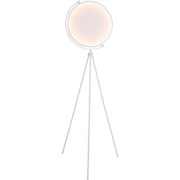 N&auml;ve n&auml;ve Stehlampe &raquo;Munega&laquo; LED-Board 1 Stk. Warmwei&szlig; Effizienzklasse: G, Fu&szlig;schalter, wei&szlig;, Eisen/Kunststoff, h: 156cm wei&szlig; 1, &Oslash; 41cm H: 156cm, 1 Stk.