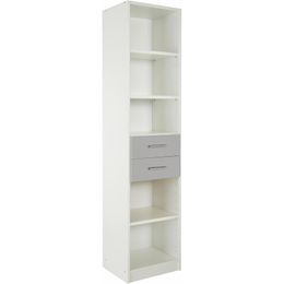 wimex Regal &raquo;Joker&laquo; hohes B&uuml;cherregal mit 2 Schubladen grau B/H/T: 47cm x 198cm x 38cm