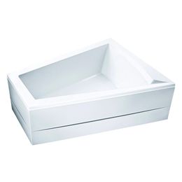 Ottofond Badewanne &raquo;Galia II&laquo; H&ouml;he 64 cm mit Wannentr&auml;ger wei&szlig; Sanit&auml;racryl Wanne rechts