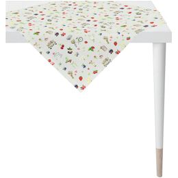 Apelt Tischdecke &raquo;6724&laquo; gr&uuml;n Baumwolle, Polyester B/L: 100cm x 100cm, quadratisch