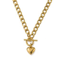 Aniston Jewelry & Watches Damen Aniston JEWELRY & WATCHES Kette mit Anh&auml;nger &raquo;Schmuck Geschenk Edelstahl Halsschmuck Halskette Herz&laquo; Made in Germany 