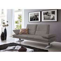 W.Schillig 2-Sitzer &raquo;broadway, Designsofa mit tollem Sitzkomfort, Breite 216cm&laquo; Sitztiefenverstellung, Kopfteil- & Seitenteilverstellung, Breite 216cm