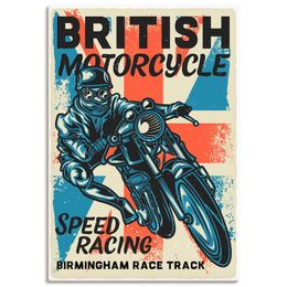 Artland Wandbild &raquo;Motorrad Birmingham&laquo; 1 Stk. tlg. als Alubild, Leinwandbild, Poster, Wandaufkleber in verschied. Gr&ouml;&szlig;en bunt B/H/T: 70cm x 100cm, 