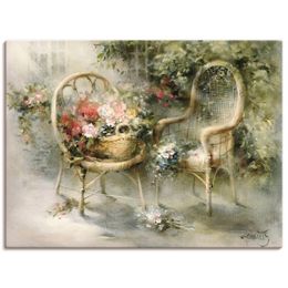 Artland Wandbild &raquo;Sommer II&laquo; Garten 1 Stk. tlg. als Leinwandbild, Poster in verschied. Gr&ouml;&szlig;en beige Leinwand B/H/T: 60cm x 45cm, Leinwandbild Garten 