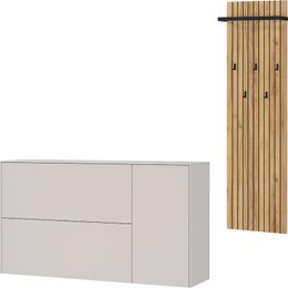 Germania Garderoben-Set &raquo;GW-Lomena&laquo; 2 Stk. tlg. Holzwerkstoff, Metall B/H/T: 198cmcm x 200cmcm x 41cmcm