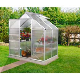 Vitavia Gew&auml;chshaus &raquo;Venus 2500&laquo; silber B/H/T: 192cm x 130cm