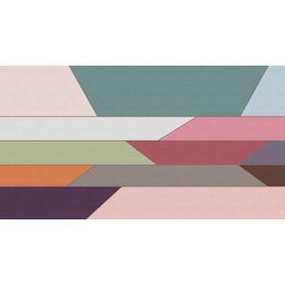 Livingwalls living walls Fototapete &raquo;Walls by Patel Geometry 2&laquo; glatt Vlies, Wand, Schr&auml;ge beige Vlies B/L: 5m x 2,7m