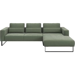 Musterring Ecksofa &raquo;JUSTB! PM100, stilvoller Lounge-Komfort von &laquo; Kollektion Bettina Zimmermann, optionaler Sitzvorzug & Fu&szlig;-Auswahl gr&uuml;n 94% Polyester, 6% Nylon