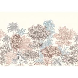 Komar Vliestapete &raquo;Digitaldruck Vlies - Painted Trees - Gr&ouml;&szlig;e 400 x 280 cm&laquo; bedruckt glatt Wohnzimmer, Schlafzimmer bunt Vlies B/L: 400m x 280m, Rollen: 1