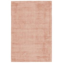 Kayoom Teppich &raquo;My Raaja 230&laquo; rechteckig 12 mm H&ouml;he Kurzflor, Viskose, leichter Glanz, Wohnzimmer rosa Viskose B : 200cm 1 Stk., 12mm, L: 290cm