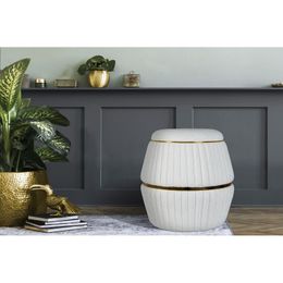Kayoom Sitzhocker &raquo;Hocker Doric, trendiger Look, &auml;sthetische Farbgebung, sch&ouml;ne Steppung&laquo; 1 Stk. tlg. komfortabel, hochqualitativ, pflegeleicht, in vielen 