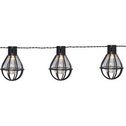 Parforce Traditional Hunting LED-Lichterkette &raquo;Cage&laquo; 8 Stk.-flammig ca. 2,8 m + 5 m Zuleitung, mit Trafo, outdoor, Vierfarb-Karton schwarz Dioden 8 Stk. Flammen 8 Stk., 