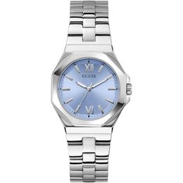 Guess Damen Quarzuhr &raquo;EMPRESS&laquo; Armbanduhr, Damenuhr, Edelstahlarmband silber Einheitsgr&ouml;&szlig;e