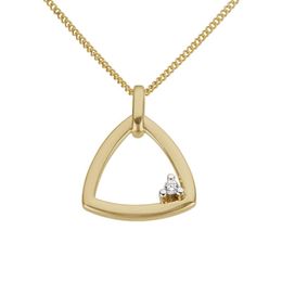 Firetti Damen Kettenanh&auml;nger &raquo;Schmuck Geschenk Gold 333 Halsschmuck Anh&auml;nger f&uuml;r Halskette Solit&auml;r&laquo; mit Brillant gold 0,02 P2 = erkennbare Einschl&uuml;sse