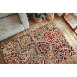 Obsession Teppich &raquo;My Cancun 331&laquo; rechteckig 8 mm H&ouml;he modernes Design, handgefertigt bunt Baumwolle B : 120cm 1 Stk., 8mm, L: 170cm