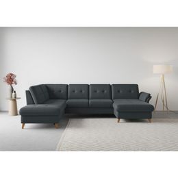 Sit & More sit&more Wohnlandschaft &raquo;G&ouml;teborg&laquo; inkl. Sitztiefenverstellung, wahlweise mit Bettfunktion & Bettkasten grau B/H/T: 327cm x 90cm x 226cm, Luxus-