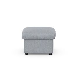 DOMO collection Hocker &raquo;Pegnitz&laquo; silber 100% Polyester B/H/T: 60cm x 39cm x 60cm, Struktur
