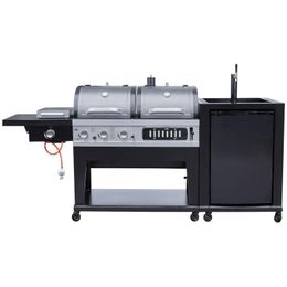 El Fuego Kombigrill &raquo;AY0599&laquo; 3-in-1 mit Bierk&uuml;hler und Zapfanlage schwarz B/H/T: 236cm x 69cm