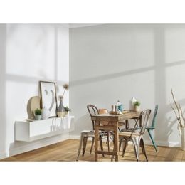 Livingwalls living walls Vliestapete &raquo;Stories of Life strukturierte Design Vliestapete Hellgrau&laquo; Strukturmuster einfarbig uni leicht strukturiert Moderne Tapete 