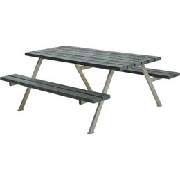 Plus Garten-Essgruppe &raquo;Alpha Kombim&ouml;bel&laquo; 1 Stk. tlg. 177x161x73/45 cm grau ABS-Kunststoff, Polywood B/H/T: 161cm x 73cm x 177cm