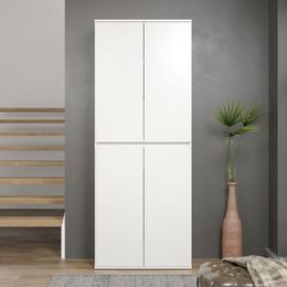 Home Affaire Mehrzweckschrank &raquo;Novara&laquo; Mehrzweckschrank mit Kleiderstange - (B/T/H) nach Wahl 37-74/34/191 cm wei&szlig; FSC -zertifizierter Holzwerkstoff 