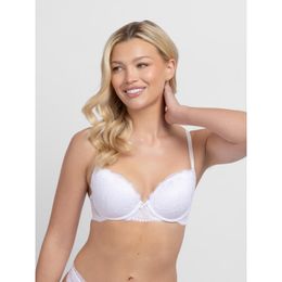 Dorina B&uuml;gel-BH &raquo;Perfect Lace&laquo; mit B&uuml;gel, verstellbare Tr&auml;ger, mit Spitze, bequem, weich wei&szlig; 80, Cup C B&uuml;gel-BH