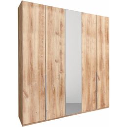 wimex Kleiderschrank &raquo;New York&laquo; INKLUSIVE Schubladeneinsatz und Einlegeb&ouml;den braun B/H/T: 225cm x 236cm x 58cm, Schubladen: 3 Stk. T&uuml;ren: 5 Stk.