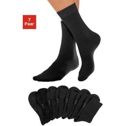 Lavana Damen Basicsocken, Schwarz, Gr. 35/38, Str&uuml;mpfe & Socken, Material: Baumwolle