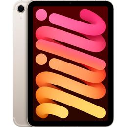 Apple Tablet &raquo;iPad mini 2024 Wi-Fi + Cellular 256GB&laquo; (21 cm / 8.3 &prime;&prime;) iPadOS 256 GB 5G ) beige Verf&uuml;gbar ab 23. Oktober, Lade-Adapter bitte separat 