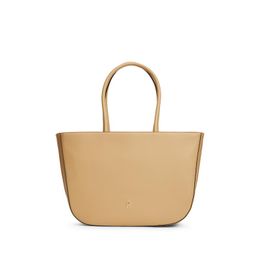 Tommy Hilfiger Damen Tragetasche &raquo;TH LOGOTAPE TOTE&laquo; Damen Shopper, Handtasche mit goldfarbenem TH-Detail beige B/H/T: 43cm x 28cm x 14cm