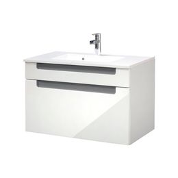 Welltime Waschtisch &raquo;Siena&laquo; Breite 80 cm grau B/H/T: 80cm x 54cm x 47cm