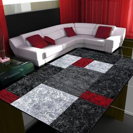 Ayyildiz Teppiche Teppich &raquo;Hawaii 1330, auch als L&auml;ufer&laquo; rechteckig 13 mm H&ouml;he Kurzflor, handgearbeiteter Konturenschnitt, Wohnzimmer rot Kunstfaser B : 140cm 1 Stk., 
