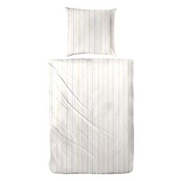 Primera Bettw&auml;sche &raquo;Halbleinen-Bettw&auml;sche&laquo; 2 tlg. 55% Baumwolle, 45% Leinen wei&szlig; Halbleinen, Obermaterial: 50% Baumwolle, 50% Leinen B/L: 135cm x 200cm, 1 Stk