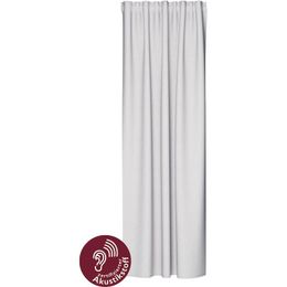 HOMING Vorhang &raquo;Allen&laquo; verdeckte Schlaufen 1 Stk. tlg. blickdicht, Akustik, L&auml;rmschutz, Wohn-, Schlaf-, Kinderzimmer, Thermo grau Polyester 245cm, 