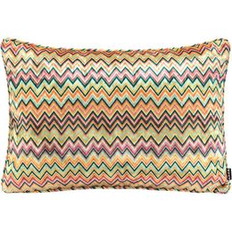 HOCK Dekokissen &raquo;Zacki&laquo; mit Zickzackmuster, Kissenh&uuml;lle mit F&uuml;llung, 1 St&uuml;ck bunt Polyester B/L: 40cm x 60cm, 1 Stk.