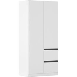 Rauch Dreht&uuml;renschrank &raquo;Kleiderschrank Schrank Garderobe W&auml;scheschrank COSTA Breite 91 cm&laquo; in 3 Ausstattungen BASIC/CLASSIC/PREMIUM, Breite 91 cm 