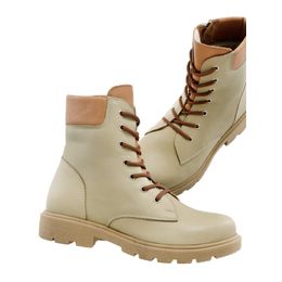 Andrea Conti Schn&uuml;rstiefelette, Gr&uuml;n, Gr. 42, Damen, Stiefeletten, Material: Rindsleder