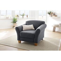 OTTO home Sessel &raquo;Gotland&laquo; in drei Bezugsqualit&auml;ten grau Luxus-Microfaser ALTARA NUBUCK (100% Polyester);90% Polyester/10% Polyamid Luxus-Microfaser (