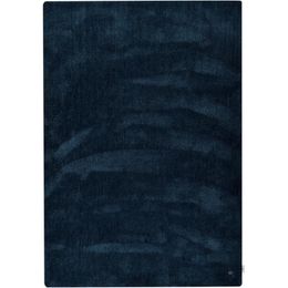 Tom Tailor HOME Hochflor-Teppich &raquo;Shaggy Teppich Cozy&laquo; rechteckig 25 mm H&ouml;he Uni Farben, auch in Pastell Farben, weich & kuschelig blau Polyester B : 