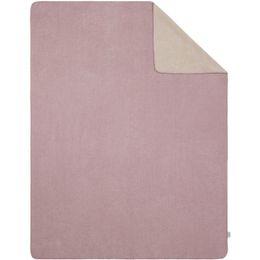 s.Oliver Wohndecke &raquo;s.Oliver Lounge Decke&laquo; trendige Doubleface-Optik rosa Polyester B/L: 150cm x 200cm