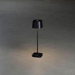 Konstsmide LED Tischleuchte &raquo;Capri-Mini&laquo; LED-Modul 2 Stk. Warmwei&szlig; Capri-Mini USB-Tischleuchte, 2700/3000K, dimmbar, eckig schwarz H: 20cm, 2 Stk.
