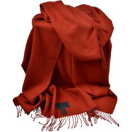 ZOEPPRITZ1828 Wohndecke &raquo;Since 1828 Alpaca&laquo; Alpaca Plaid rot Kamelhaar B/L: 130cm x 200cm