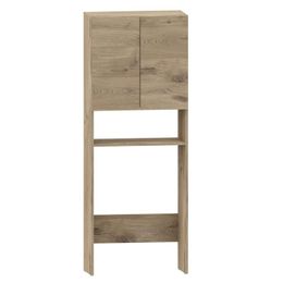 Home Affaire Waschmaschinenumbauschrank &raquo;Wisla&laquo; mit 2 T&uuml;ren, Breite 68 cm, H&ouml;he 180 cm braun Holzwerkstoff Wiking Eiche, B/H/T: 68cm x 180cm x 35cm, 