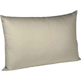 Fleuresse Kissenbezug &raquo;Colours Mako Satin, 100% Baumwolle, mit Rei&szlig;verschluss&laquo; Mako Satin, gl&auml;nzend, glatt, Premium Qualit&auml;t grau Mako-Satin, Mako-